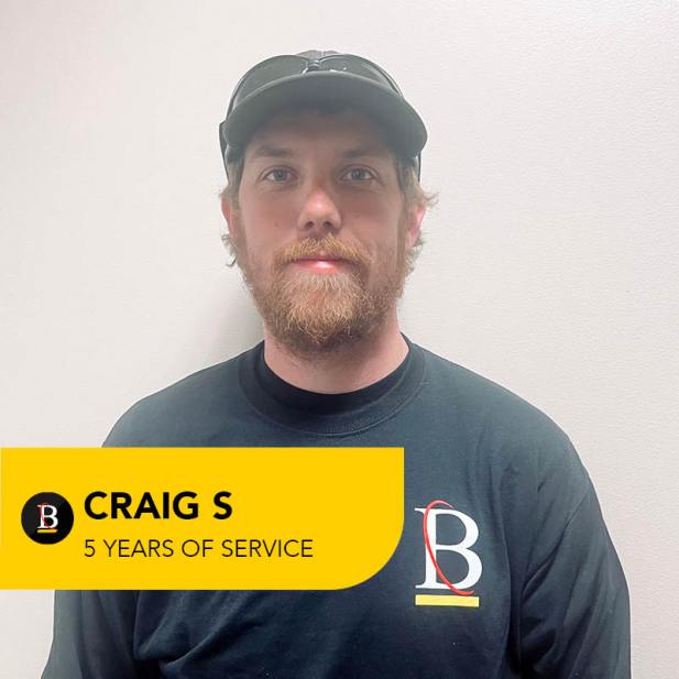 Craig S - 5 years of service - Borton Construction